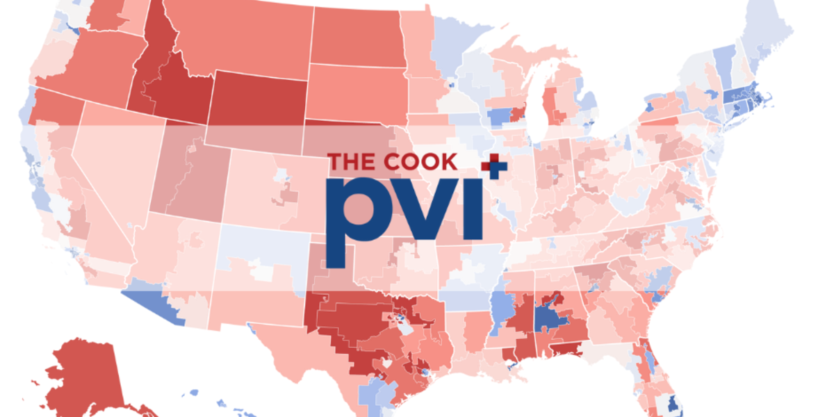 2001 Cook PVI℠: District Map and List (107th Congress) | Cook Political ...